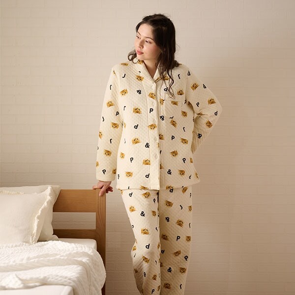 ポール＆ジョー パリス（PAUL&JOE PARIS）/ヌネットがいっぱいキルト　前開きパジャマ