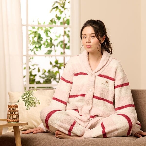 ポール＆ジョー パリス（PAUL&JOE PARIS）/メランジボーダーニット　ショールカーディガン