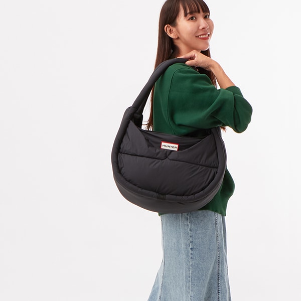 ハンター（HUNTER）/フレイムド パファー ラージ ホーボー