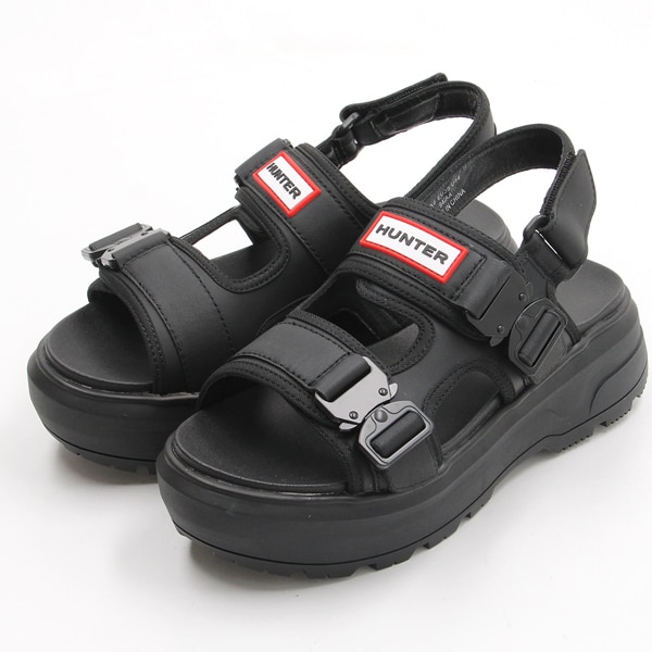 ハンター（HUNTER）/ユニセックス シティ リベル ネオ レザー バックル サンダル