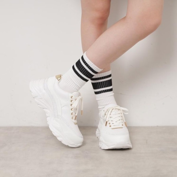 エスペランサ（ESPERANZA）/グリッターラインスニーカー