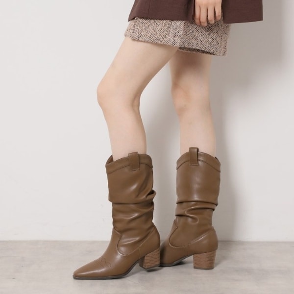 エスペランサ（ESPERANZA）/シャーリングウエスタンブーツ