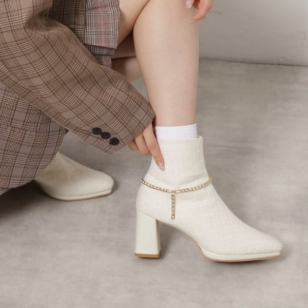 エスペランサ（ESPERANZA）/チェーンベルト2WAYショートブーツ