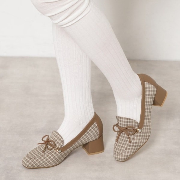 エスペランサ（ESPERANZA）/ビジュー付リボンローファー