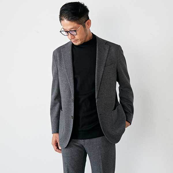 メンズメルローズ（MEN’S MELROSE）/ムリネジャージツイルセットアップジャケット