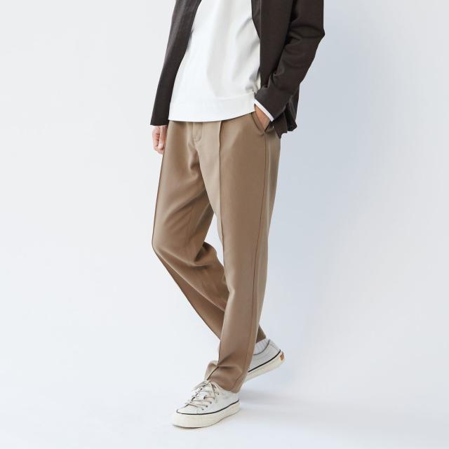 メンズメルローズ（MEN’S MELROSE）/TRダブルクロスクリースステッチ入りイージーテーパードパンツ