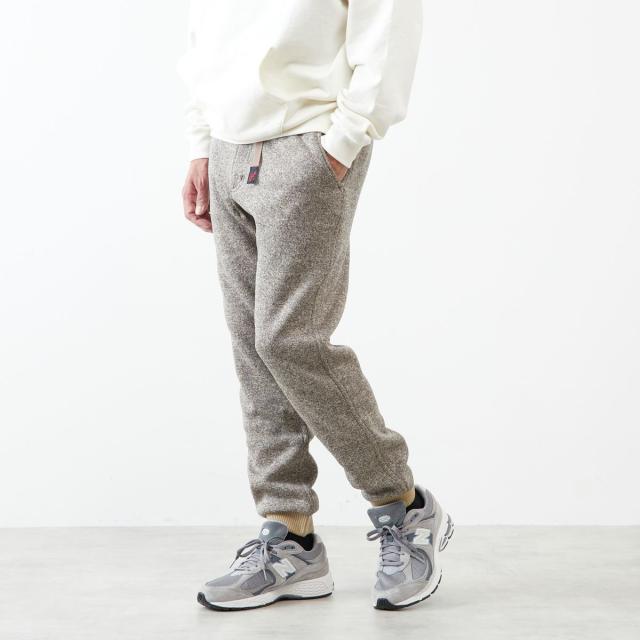 メンズメルローズ（MEN’S MELROSE）/【GramicciI/グラミチ】ボンディングニットフリースナローリブパンツ G2FU−P018
