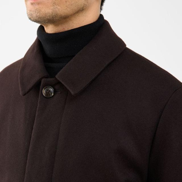 メンズメルローズ（MEN’S MELROSE）/Super110’s コンプレッションメルトンバルカラーコート メンズメルローズ（MEN'S MELROSE）/Super110's コンプレッション