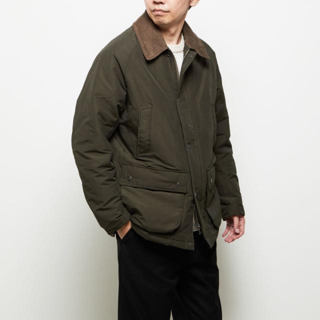 メンズメルローズ（MEN’S MELROSE）/【MASTER FRAME/マスターフレーム】CNハイカウントグログランライトパテッドブルゾン