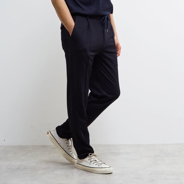 メンズメルローズ（MEN’S MELROSE）/トラベストハンドトゥースエアリーテーパードパンツ(セットアップ可)