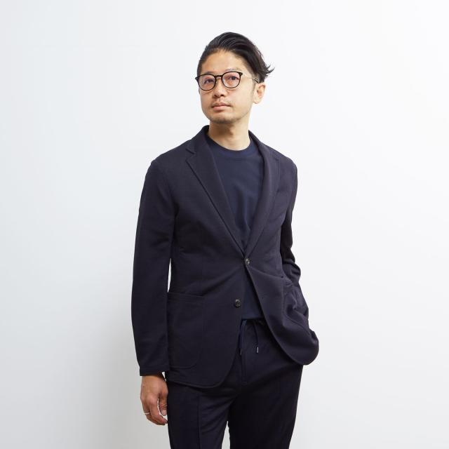 メンズメルローズ（MEN’S MELROSE）/トラベストハンドトゥースエアリージャケット(セットアップ可)