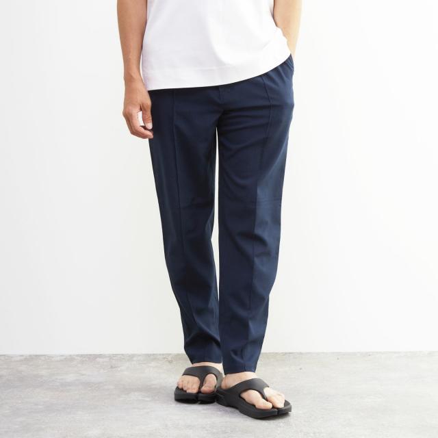 メンズメルローズ（MEN’S MELROSE）/ウーリーDOTAIR クリースステッチテーパードパンツ | 2WAYストレッチ / 防シワ