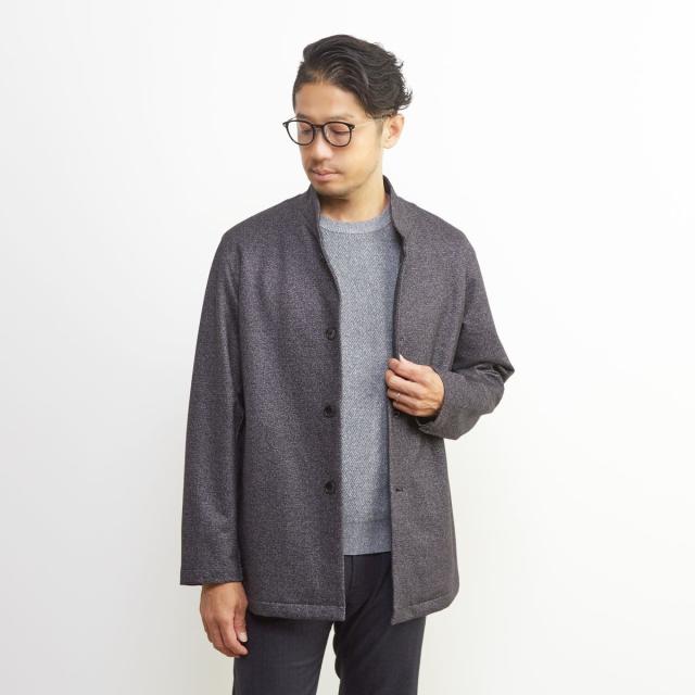 メンズメルローズ（MEN’S MELROSE）/ダウンファブリックスタンドカラーブルゾン | 透湿 / 吸湿発熱 / ストレッチ