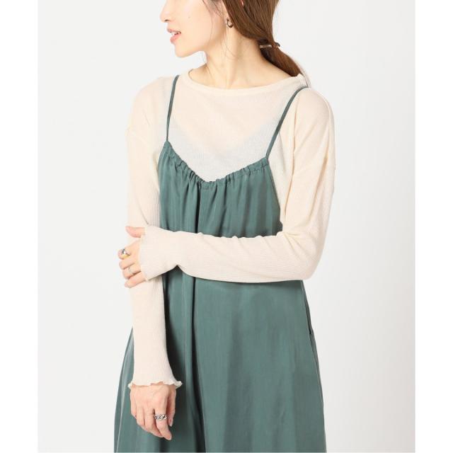 エミリーウィーク/【amiu．c/アミュー シー】ガーゼワッフル クルーネックロングスリーブ◆