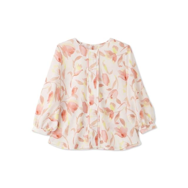 ロートレアモン デュクラス（LAUTREAMONT DE CLASSE）/チューリッププリントブラウス≪手洗い可能≫