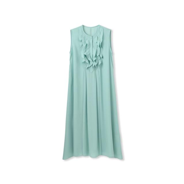 ロートレアモン デュクラス（LAUTREAMONT DE CLASSE）/バックサテンラッフルノースリーブワンピース≪手洗い可能≫