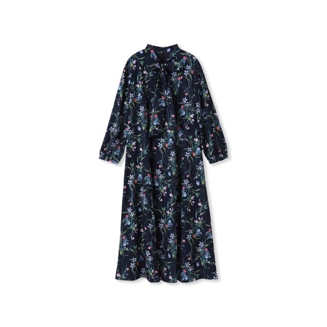 ロートレアモン デュクラス（LAUTREAMONT DE CLASSE）/ウィンターフラワープリントワンピース