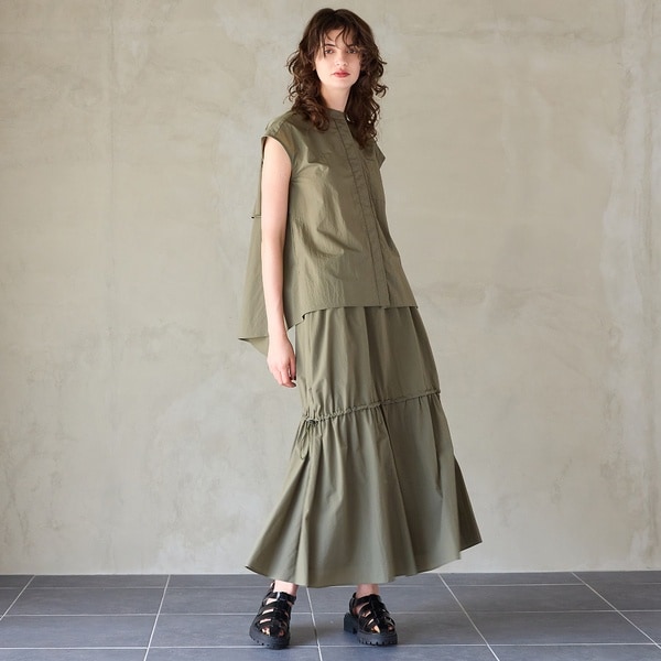 リズム（R_ISM）/【セットアップ対応】【撥水加工・接触冷感】イージーフレアスカート