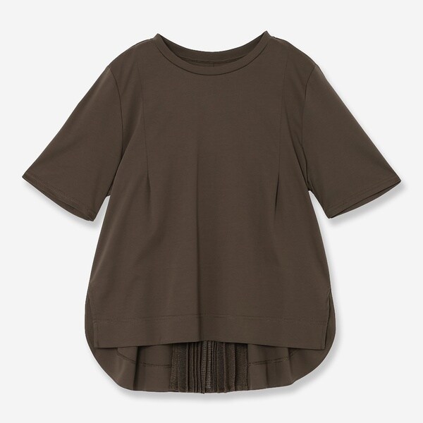 リズム（R_ISM）/【洗える】バックプリーツデザインカットソー