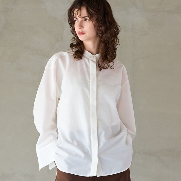 リズム（R_ISM）/【洗える・S/M/Lサイズあり】シャーリングシャツ