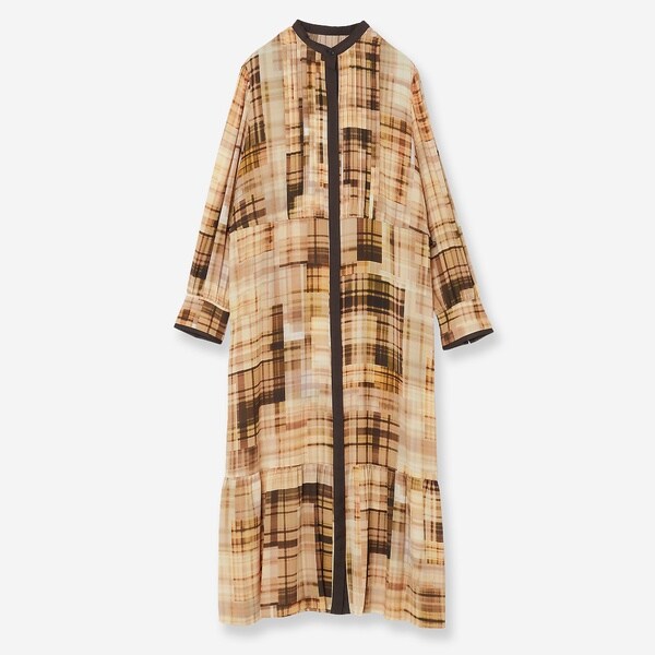 リズム（R_ISM）/【オリジナルプリント】パッチワークチェックワンピース