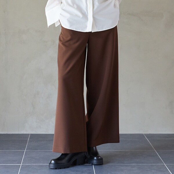 リズム（R_ISM）/【人気シルエット・洗える・S/M/Lサイズあり】ベーシックワイドパンツ