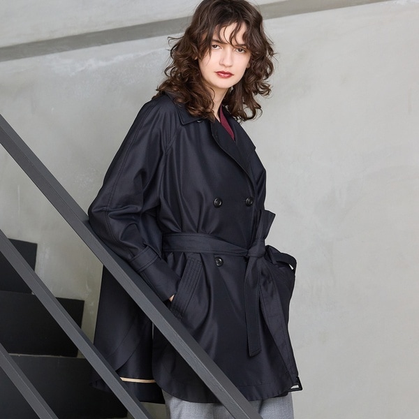 リズム（R_ISM）/【撥水加工】ケープショートトレンチ