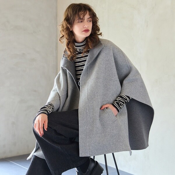 リズム（R_ISM）/【リバーシブル】リバーポンチョジャケット