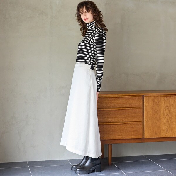 リズム（R_ISM）/【洗える】サテンAラインスカート