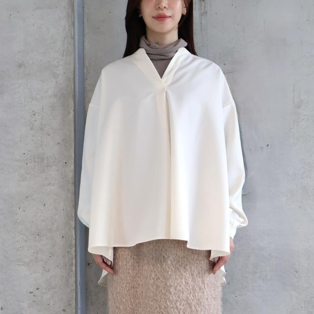 エトレリー（etre relie）/ツイルスキッパーフレアブラウス