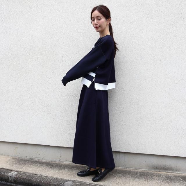 エトレリー（etre relie）/ポンチドッキングポリエステルニット