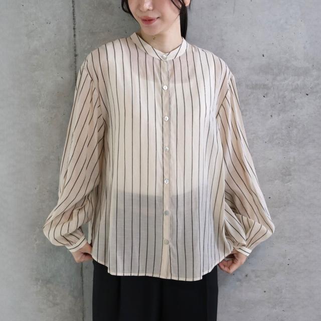 エトレリー（etre relie）/シアーストライプシャツ