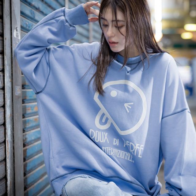 ルゥディパフィーインターナショナル（ROUX DI PERFE INTERNAZIONALE）/ベーマークプリントトレーナー