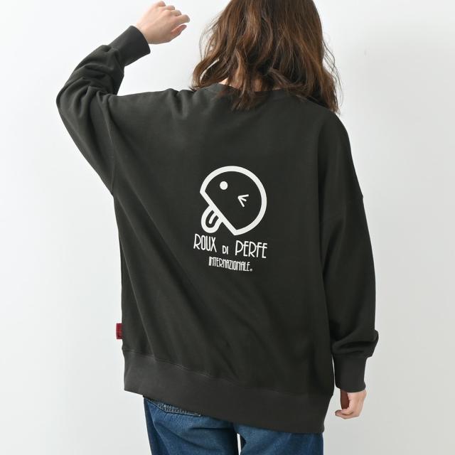 ルゥディパフィーインターナショナル（ROUX DI PERFE INTERNAZIONALE）/【日本製】バックプリントトレーナー