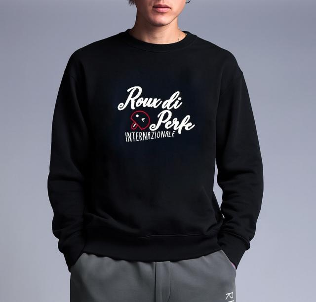 ルゥディパフィーインターナショナル（ROUX DI PERFE INTERNAZIONALE）/【日本製】チェーン刺繍 裏起毛トレーナー