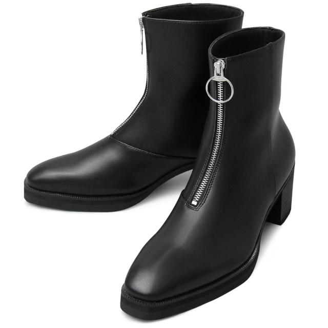 バックヤードファミリー/glabella Front Zip Heel Boots