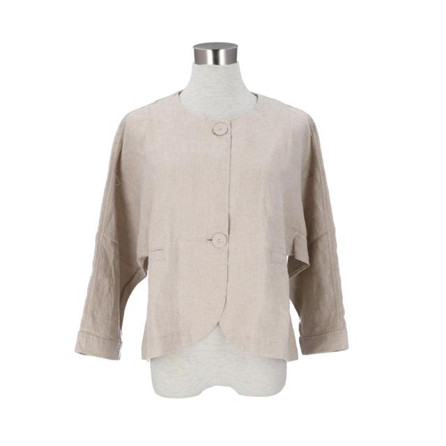 バックヤードファミリー（BACKYARD FAMILY）/dgy デコカンパニー リネンオックス ノーカラージャケット