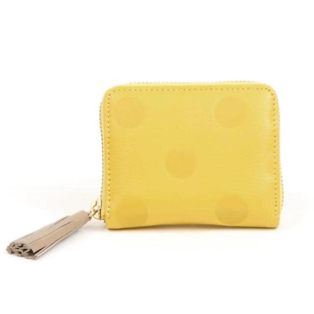 バックヤードファミリー（BACKYARD FAMILY）/percheペルケ ドット型押しジャバラ・カードウォレット