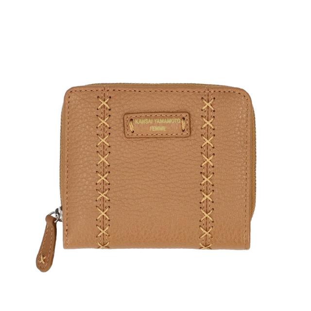 バックヤードファミリー（BACKYARD FAMILY）/KANSAI YAMAMOTO 本革 ラウンドファスナー 二つ折り財布