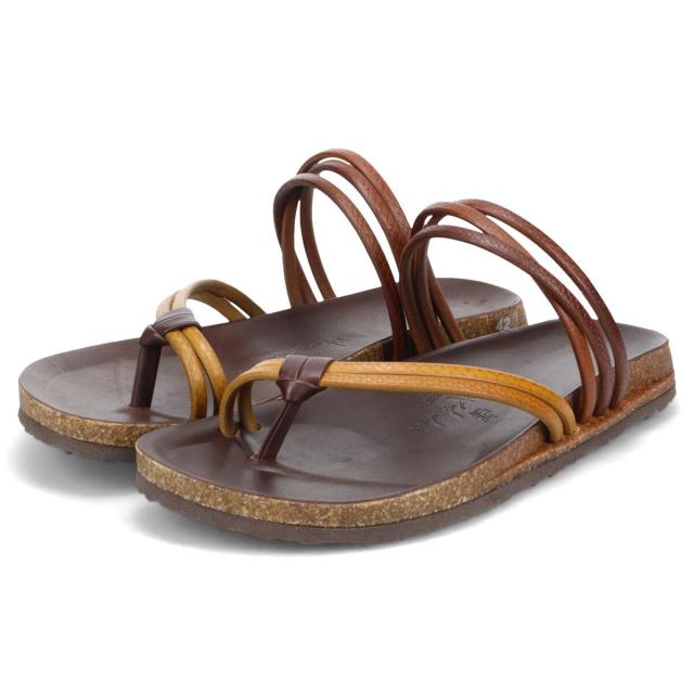 フープ ディ ドゥ（whoop−de−doo）/フットベッド レザーストラップ トング サンダル