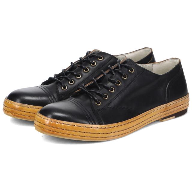 フープ ディ ドゥ（whoop−de−doo）/ヌメ革巻き レザースニーカー