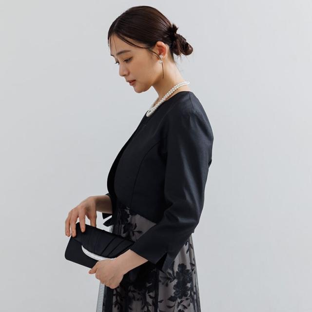 フォルムフォルマ（form forma）/【ジャケット単品】《シャンタン生地使用》マザードレスジャケット /正礼装/結婚式/母親/母