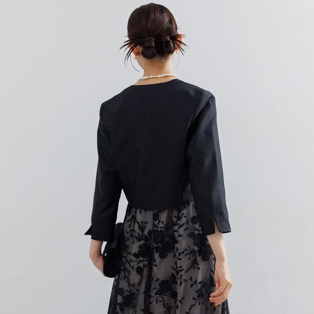 フォルムフォルマ（form forma）/【ジャケット単品】《シャンタン生地使用》マザードレスジャケット /正礼装/結婚式/母親/母