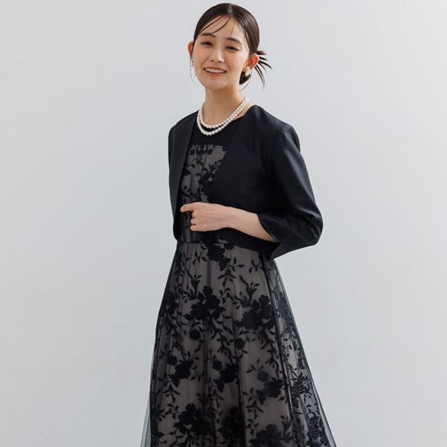 フォルムフォルマ（form forma）/【ジャケット単品】《シャンタン生地使用》マザードレスジャケット /正礼装/結婚式/母親/母