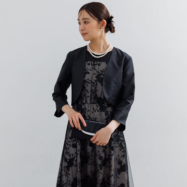 フォルムフォルマ（form forma）/【ジャケット単品】《シャンタン生地使用》マザードレスジャケット /正礼装/結婚式/母親/母