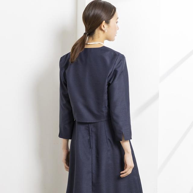 フォルムフォルマ（form forma）/【ジャケット単品】《シャンタン生地使用》マザードレスジャケット /正礼装/結婚式/母親/母