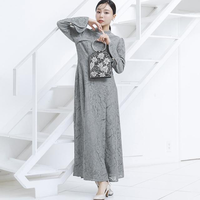 フォルムフォルマ（form forma）/【formforma別注】リーフレースドレス/ワンピース/結婚式/パーティー/クルージング/二次会