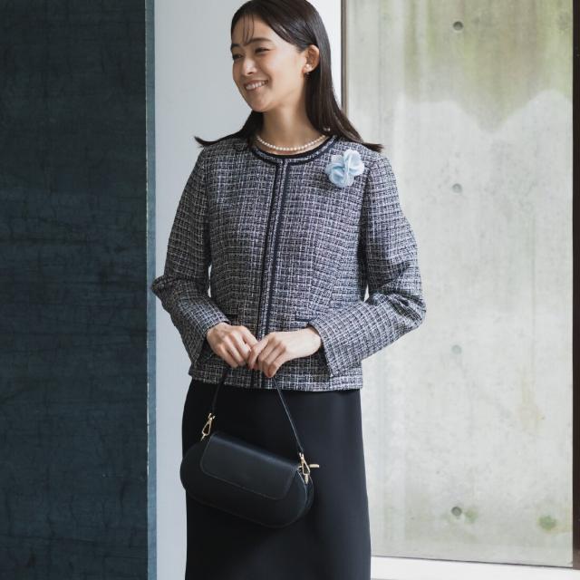 フォルムフォルマ（form forma）/ミックスツィードジャケット/単品/七五三/卒業式/入学式/セレモニー/お宮参り/学校行事