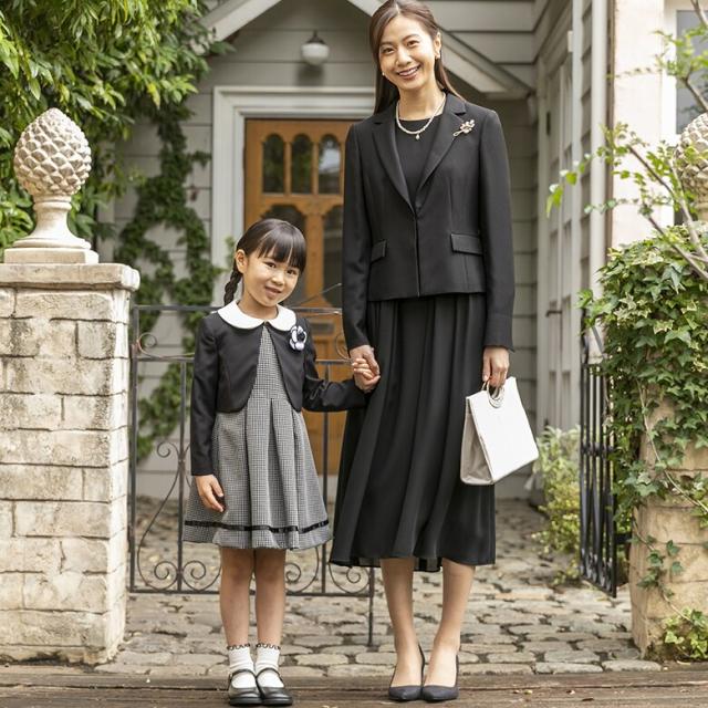 フォルムフォルマ（form forma）/【喪服・礼服】《日本製素材》テーラードジャケット＆ロングワンピース　ブラックフォーマル/ 卒入学式