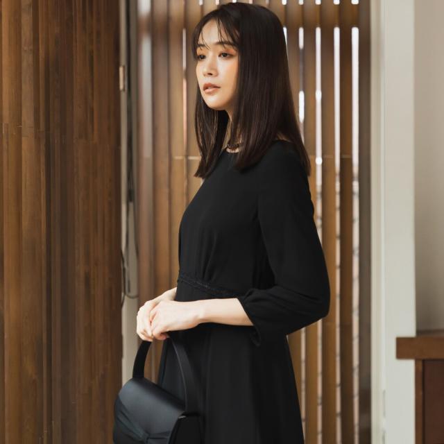 フォルムフォルマ（form forma）/【喪服・礼服】《日本製素材》テーラードジャケット＆ロングワンピース　ブラックフォーマル/ 卒入学式